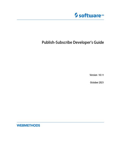 10 11 Publish Subscribe Developers Guide Pdf