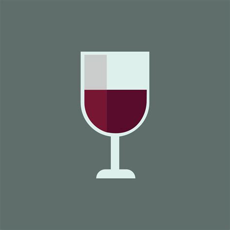 Wine Glass Flat Illustration 15364432 Vector Art At Vecteezy