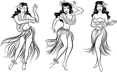 Hula Girl Drawing