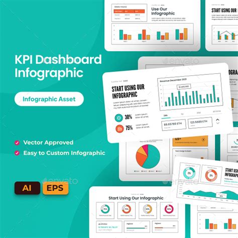 Kpi Dashboard Infographic Asset Illustrator Infographics Graphicriver
