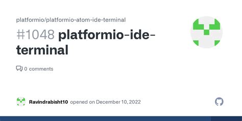 platformio ide terminal · issue 1048 · platformio platformio atom ide