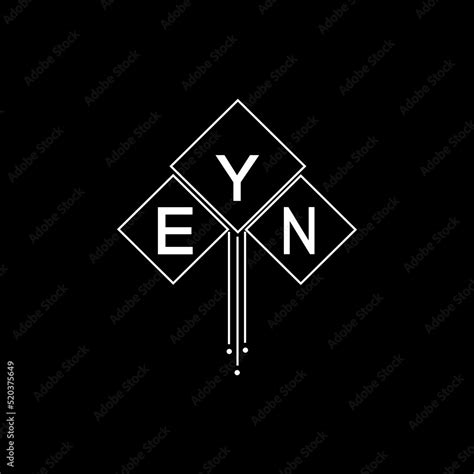 Eyn Letter Logo Design With White Background In Illustrator Eyn Vector