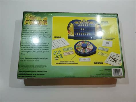 New 2006 Deluxe Wheel Of Fortune Board Game Pressman 5656 Factory