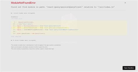 TanStack Query Codesandbox