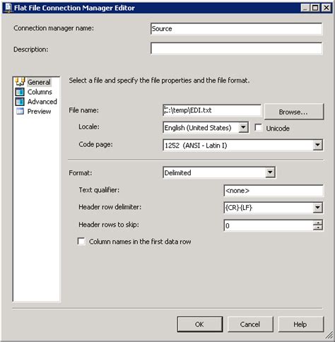 Edi How To Load A Flat File With Header And Detail Data Into A Database Using Ssis Package
