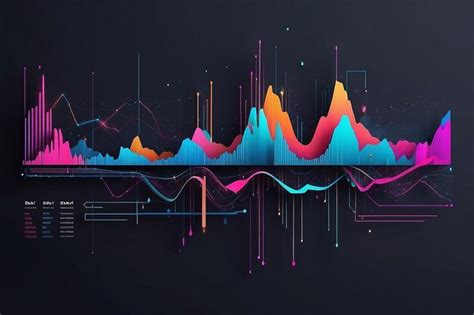 Abstract Colorful Chart Business Graphs Generative Ai Premium Ai