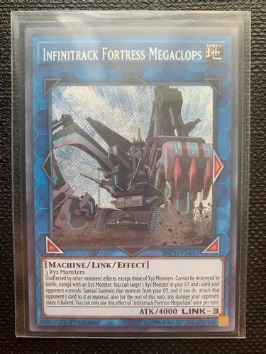 Yu Gi Oh Infinitrack Fortress Megaclops Secret 1st Ed Inch Inglés