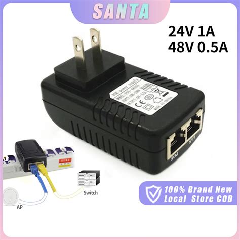 Poe Adaptor Ac 110v 240v To Dc 24v 48v 05a 1a Poe Injector Power