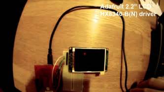 Stellaris Launchpad With Adafruit 22 Lcd Youtube