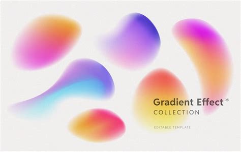 Premium Vector Gradient Shapes Collection Trendy Design
