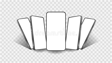 Realistic Smartphone Mockup Mobile Phone Mockup Stock Illustration Illustration Of Cellphone