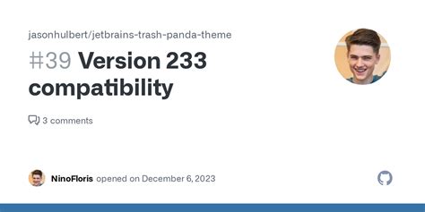 Version 233 Compatibility · Issue 39 · Jasonhulbertjetbrains Trash Panda Theme · Github
