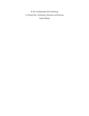 Activity Systems Thinking Project Milestone Natika Phillips IT Fundamentals Info Studocu