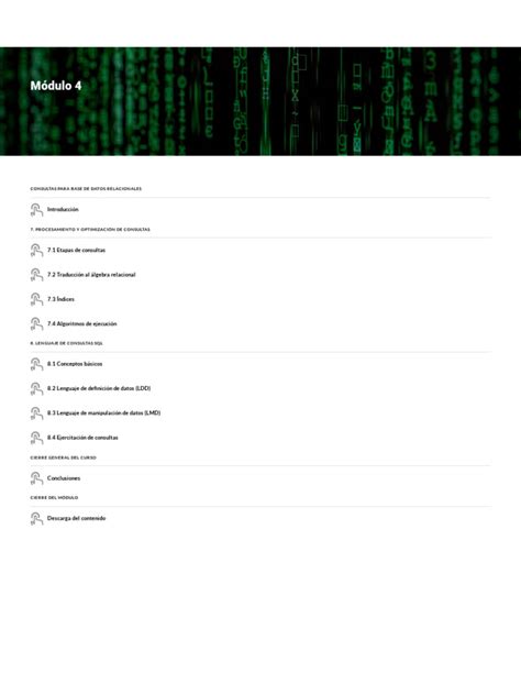 Módulo 4 Base De Datos Pdf