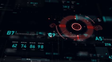 Target Pointer Futuristic User Interface Hud Stock Footage Video 100 Royalty Free 1033682975