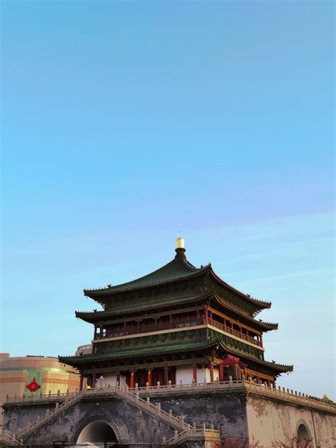 西安钟楼卡通图片 图库 五毛网