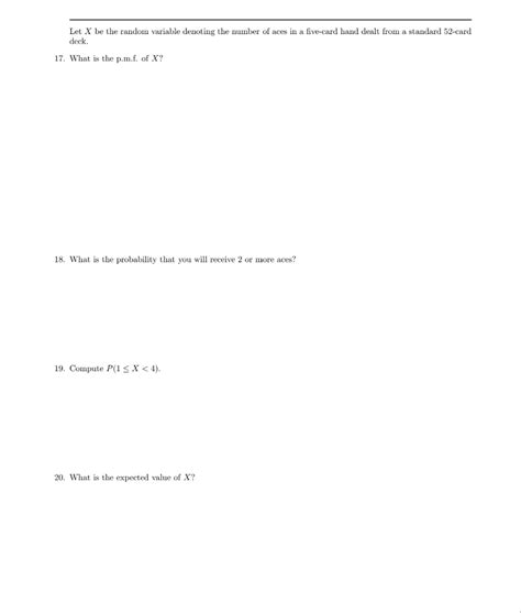 solved let x be the random variable denoting the number of