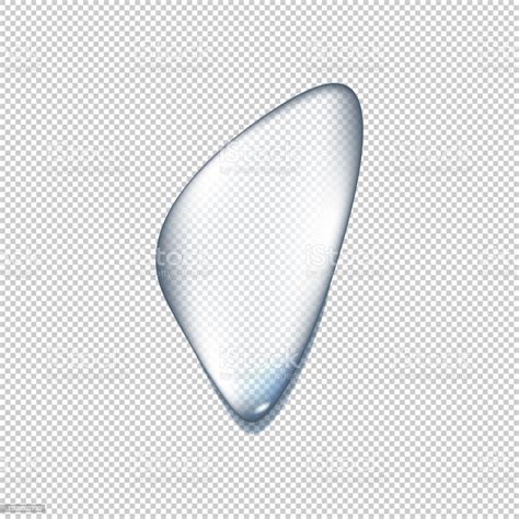 회색 배경에 그림자로 설정 현실적인 순수하고 투명한 물 방울 벡터 일러스트레이션 0명에 대한 스톡 벡터 아트 및 기타 이미지 0명 3차원 형태 감기와 독감 Istock