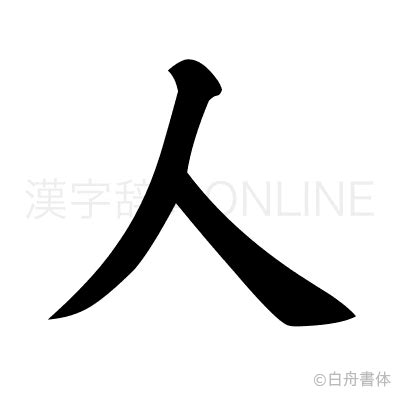 漢字人の部首画数読み方筆順意味など