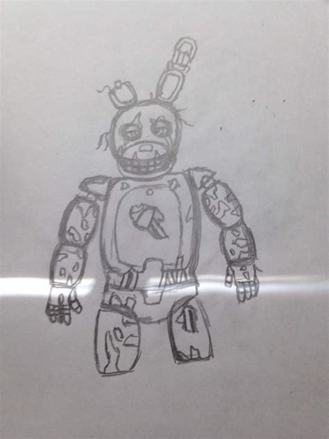 How To Draw Springtrap Five Nights At Freddy S Amino