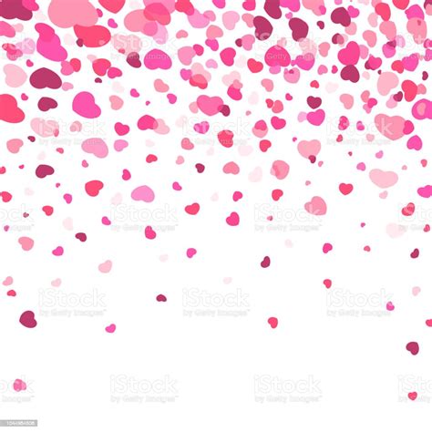 발렌타인 데이 배경입니다 심장 색종이 비행 사랑 배경 벡터 일러스트 레이 션 2월에 대한 스톡 벡터 아트 및 기타 이미지 2월 개념 기혼 Istock