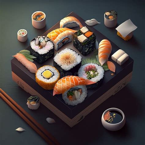 Sushi Selection Stock Illustrations 192 Sushi Selection Stock
