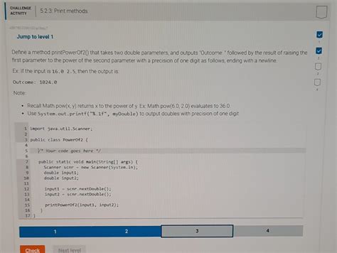 solved challenge 5 23 print methods activity jump to level