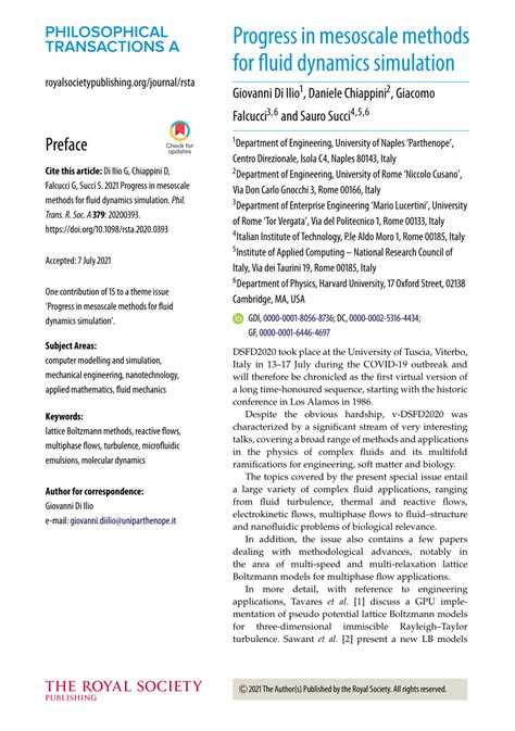 Progress In Mesoscale Methods For Fluid Dynamics Simulation Request Pdf