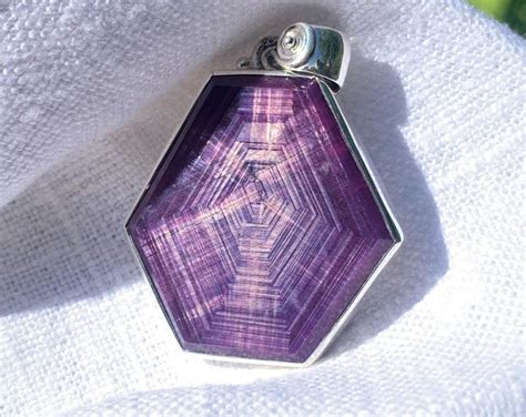 Trapiche Ruby Sterling Silver Pendant All Natural Gemstone Jewelry Etsy