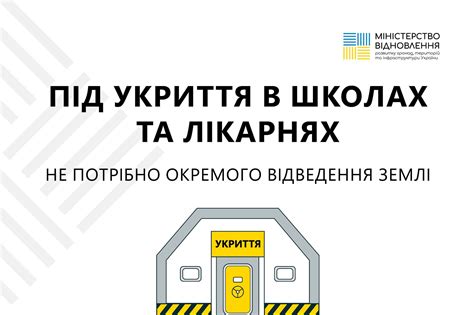 Укриття в школах та лікарнях можна будувати без окремого відведення землі Законодавством не