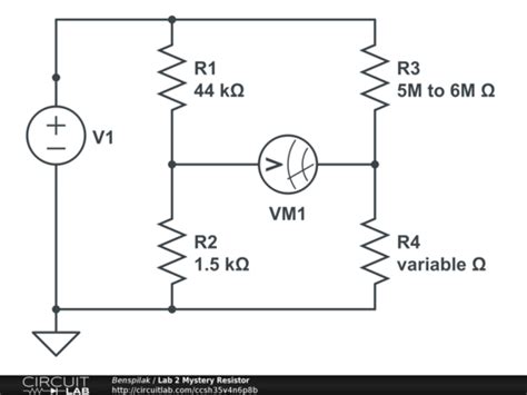Lab Mystery Resistor CircuitLab