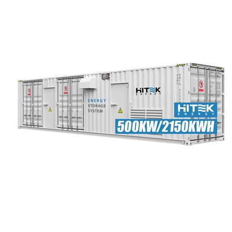 Hitek Containerized Solar Solution 40ft 20ft Lithium Battery Energy