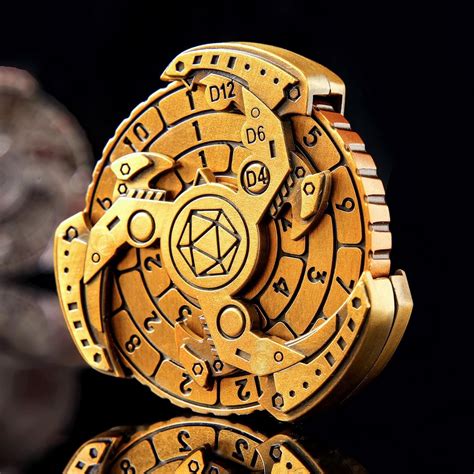 7 In 1 Spinner Dnd Dice Set Rotate Metal Rotate Dungeons And Dragons