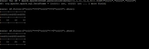 scala filtering rows on spark for multiple columns sharing the same