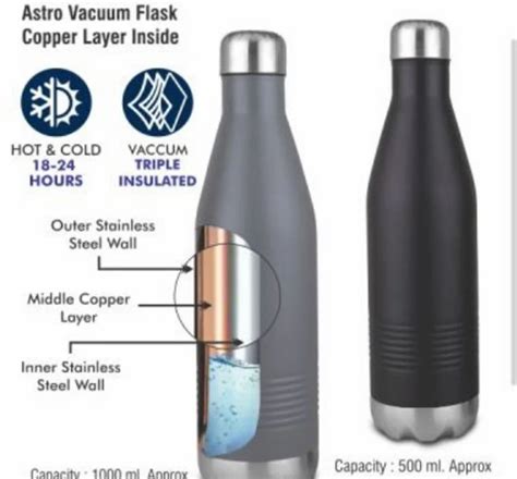 Plastic 500 Ml Astro Vacuum Flask Copper Layer Inside At Best Price In New Delhi