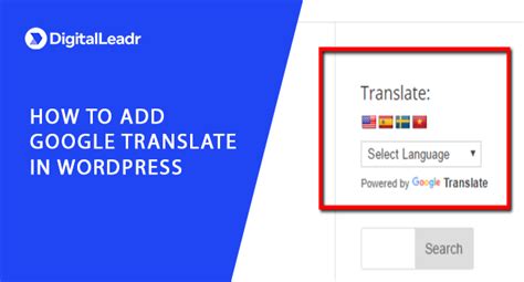 How To Add Google Translate In WordPress