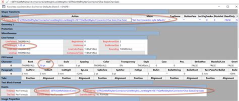 setting theme defaults in visio bvisual