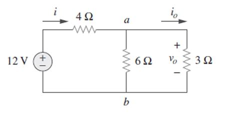 solved find io and vo in the circuit shown in the figure