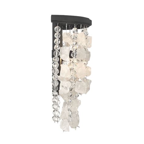 Minka Lavery Shimmering Elegance 825 In W 1 Light Matte Black Glam Ledincandescent Wall Sconce