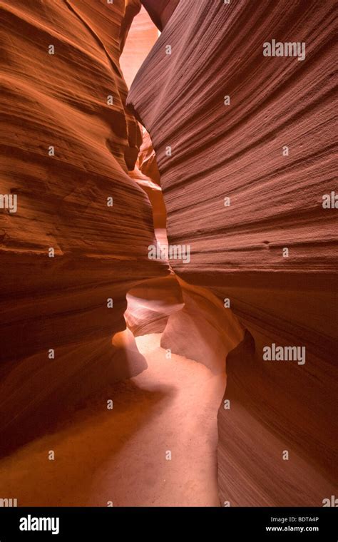 Slot Canyon Carved By Flash Floods Upper Antelope Canyon Page