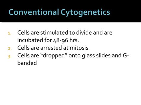 Cytogenetics Ppt Reproductive Health Diseases And Conditions