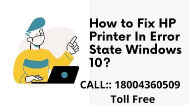 How To Fix HP Printer In Error State Windows
