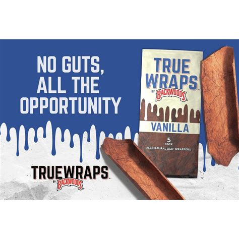 True Wraps By Backwoods Vanilla Leaf Wraps 165 80 Count