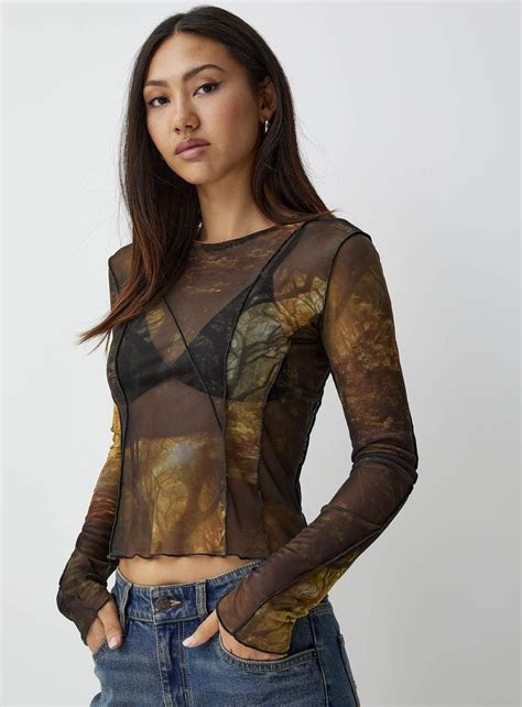 Fashion Forward Womens New Stylish Mesh Shirts Collection Fitted