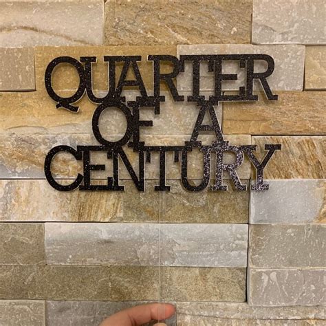 Quarter Of A Century Etsy