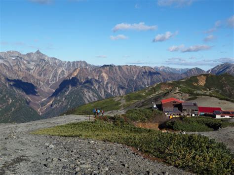 蝶ヶ岳 登山2日目蝶ヶ岳蝶槍のトレッキング