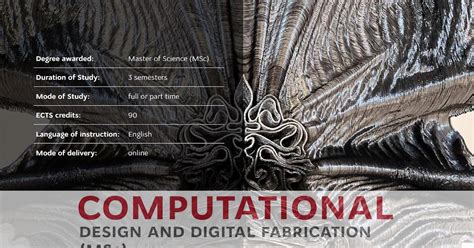 Rhino News Etc Msc In Computational Design And Digital Fabrication