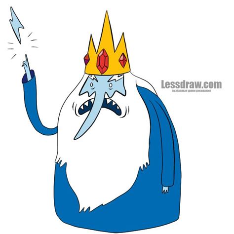 Как нарисовать Снежного Короля из Время приключений Время приключений Приключение Король