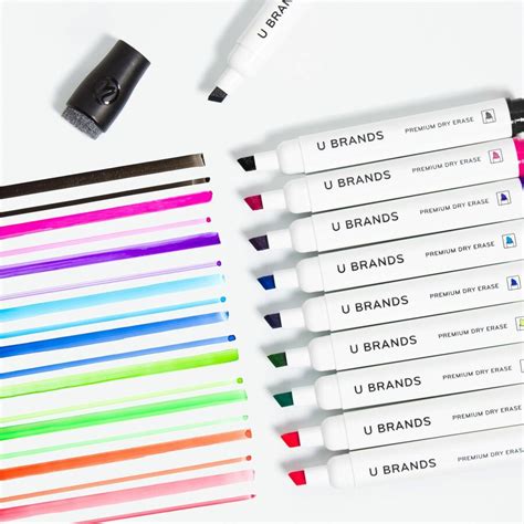 U Brands Dry Erase Marker 5 Mm Bold Chisel Marker Point Assorted