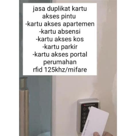 Jual Kartu Duplikat Kartu Akses Duplikat Kartu Akses Rfid 125khz Atau Rfid 13 56 Shopee Indonesia